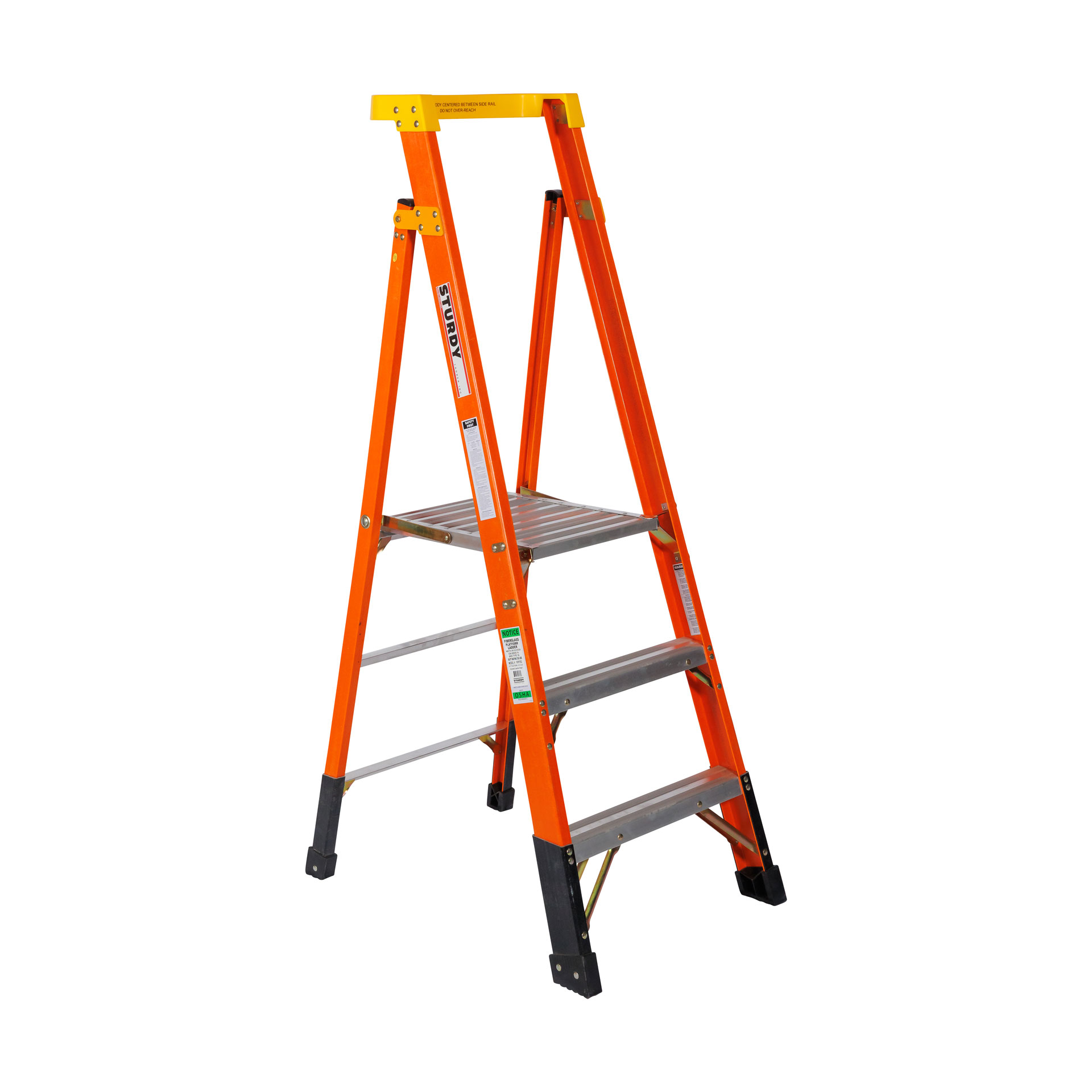 2ft FXP1700 Series Fiberglass Utility Platform Ladder - sturdyladder.com